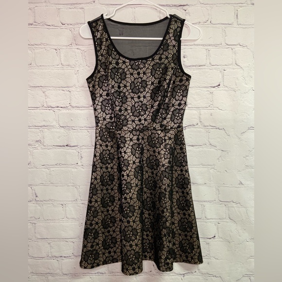 Enfocus Studio | Dresses | Enfocus Studio Black Cream Floral Lace ...